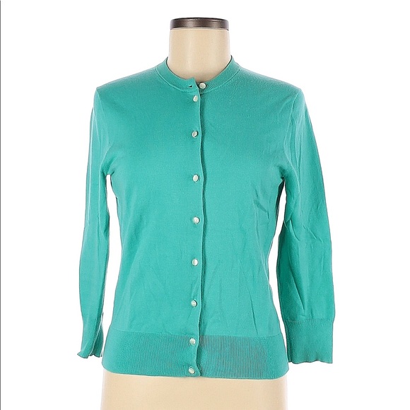 J. Crew | Sweaters | J Crew Classic Jackie Cardigan In Marine Turquoise ...